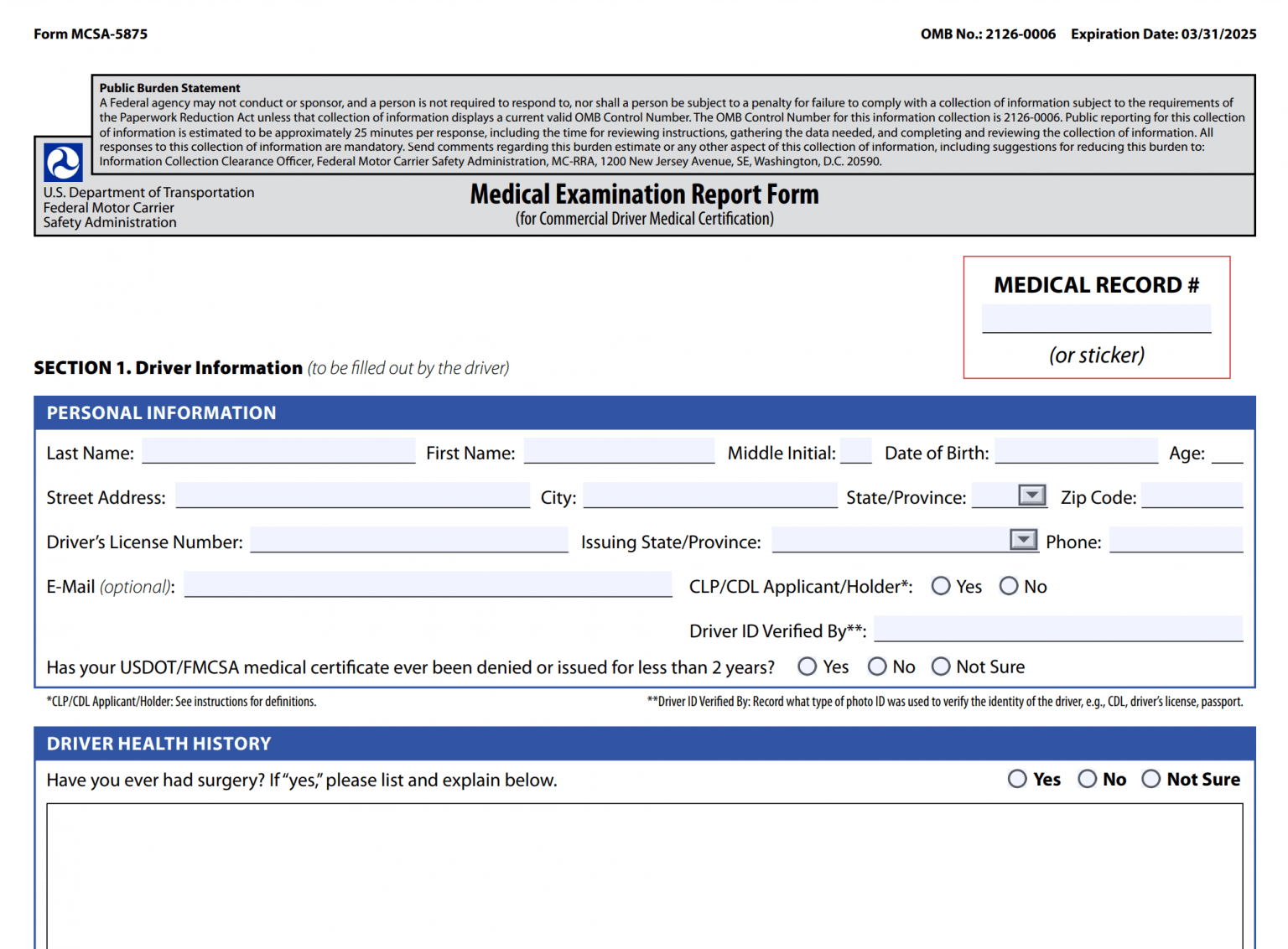 The Ultimate Online DOT Physical Exam Software